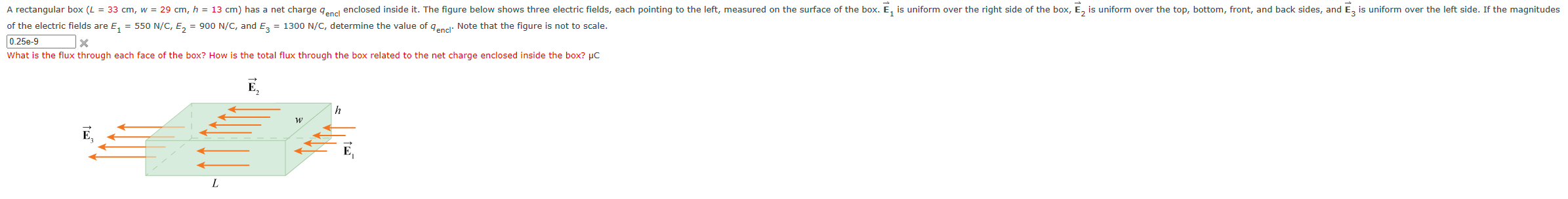 Solved A rectangular box(L = 33 cm,w = 29 cm,h = 13 cm)has a | Chegg.com
