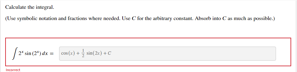 Solved Calculate the integral. (Express numbers in exact | Chegg.com