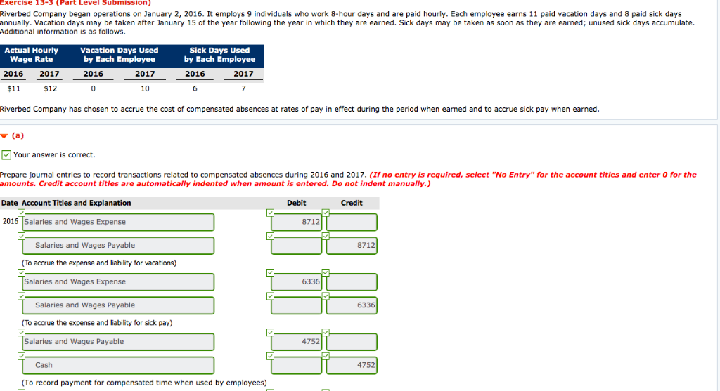 Solved Exercise 13-3 (Part Level Submission) Riverbed | Chegg.com