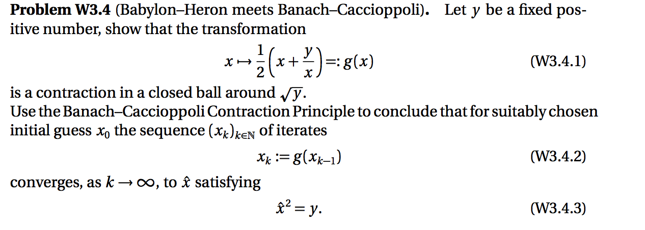 Solved Problem W3.4 (Babylon-Heron meets | Chegg.com