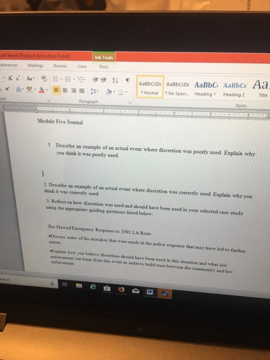 describe an example of an actual event where | Chegg.com