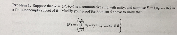 Solved Solve problem 1 using the solution ofproblem 5 which | Chegg.com