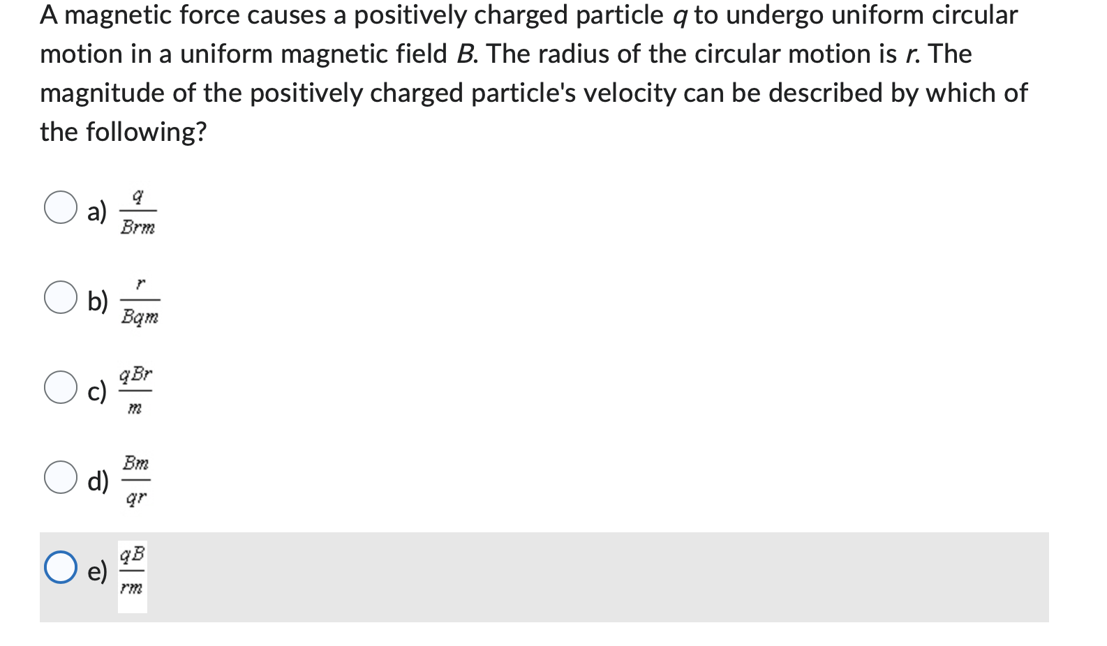 Solved A magnetic force causes a positively charged particle | Chegg.com