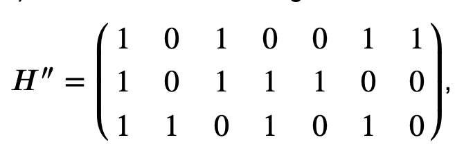 Solved Consider the new non-standard Hamming (7,4) code that | Chegg.com