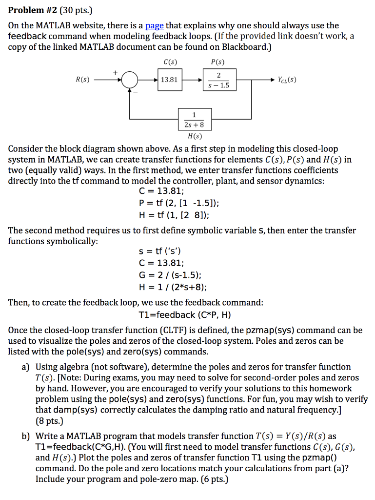 Solved Problem #2 (30 pts.) On the MATLAB website, there is | Chegg.com