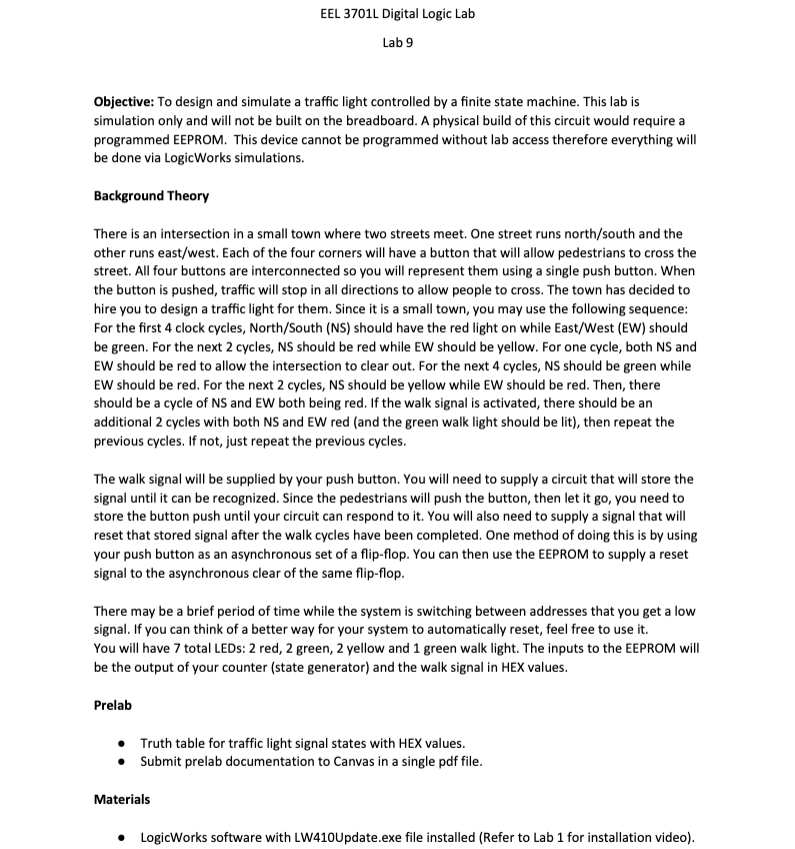 Complete a truth table for traffic light signal | Chegg.com