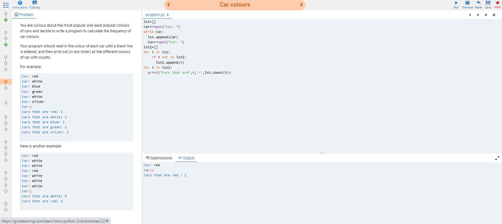 Solved e Instructions Tutoring Problem * Run | Chegg.com