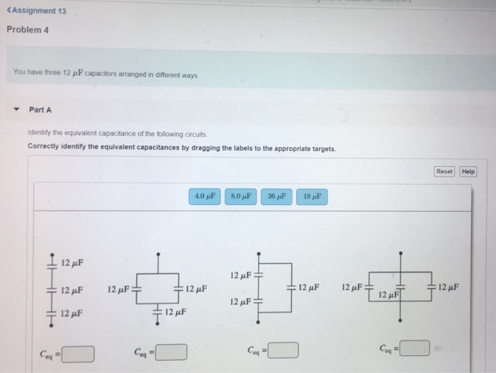 Solved Assignment 13 Problem 4 You Have Three 12 μf 6840