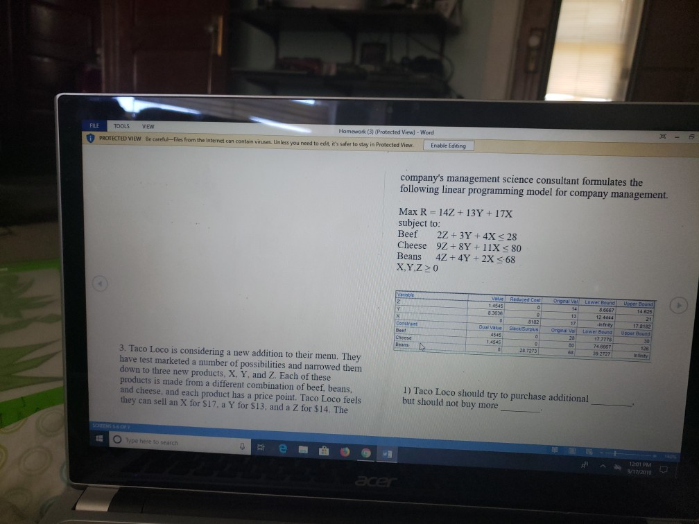 Solved File Tools Protected View View Homework 3