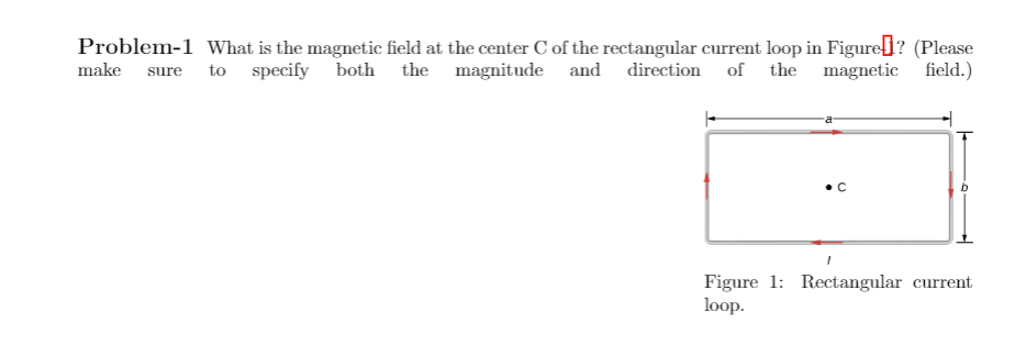 Solved Problem-1 What is the magnetic field at the center of | Chegg.com