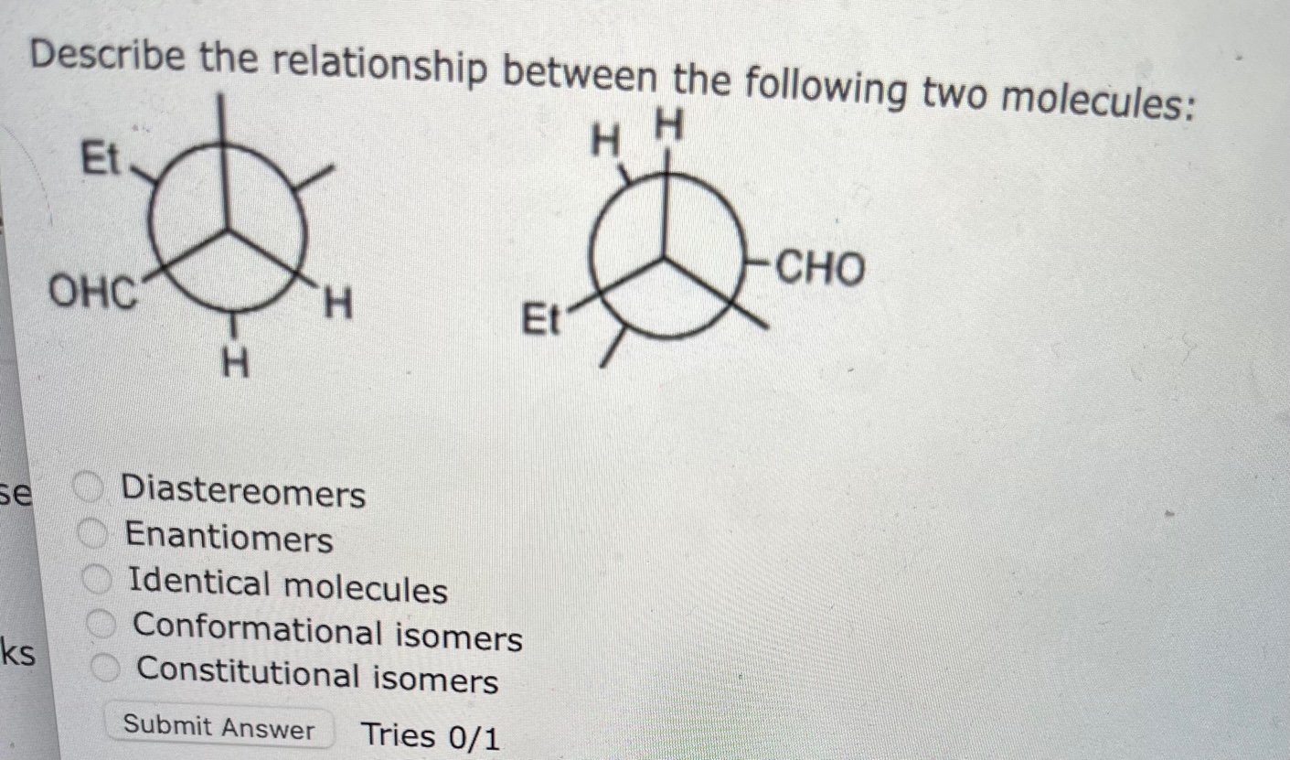 Solved Describe the relationship between the following two | Chegg.com