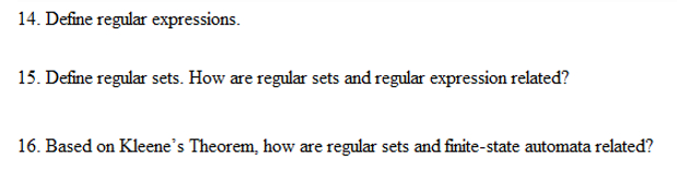 Solved Define regular expressiDefine regular | Chegg.com Solved Define regular expressiDefine regular | Chegg.com