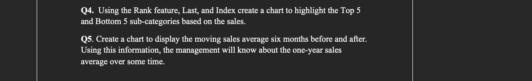 Solved Q4. Using the Rank feature, Last, and Index create a | Chegg.com