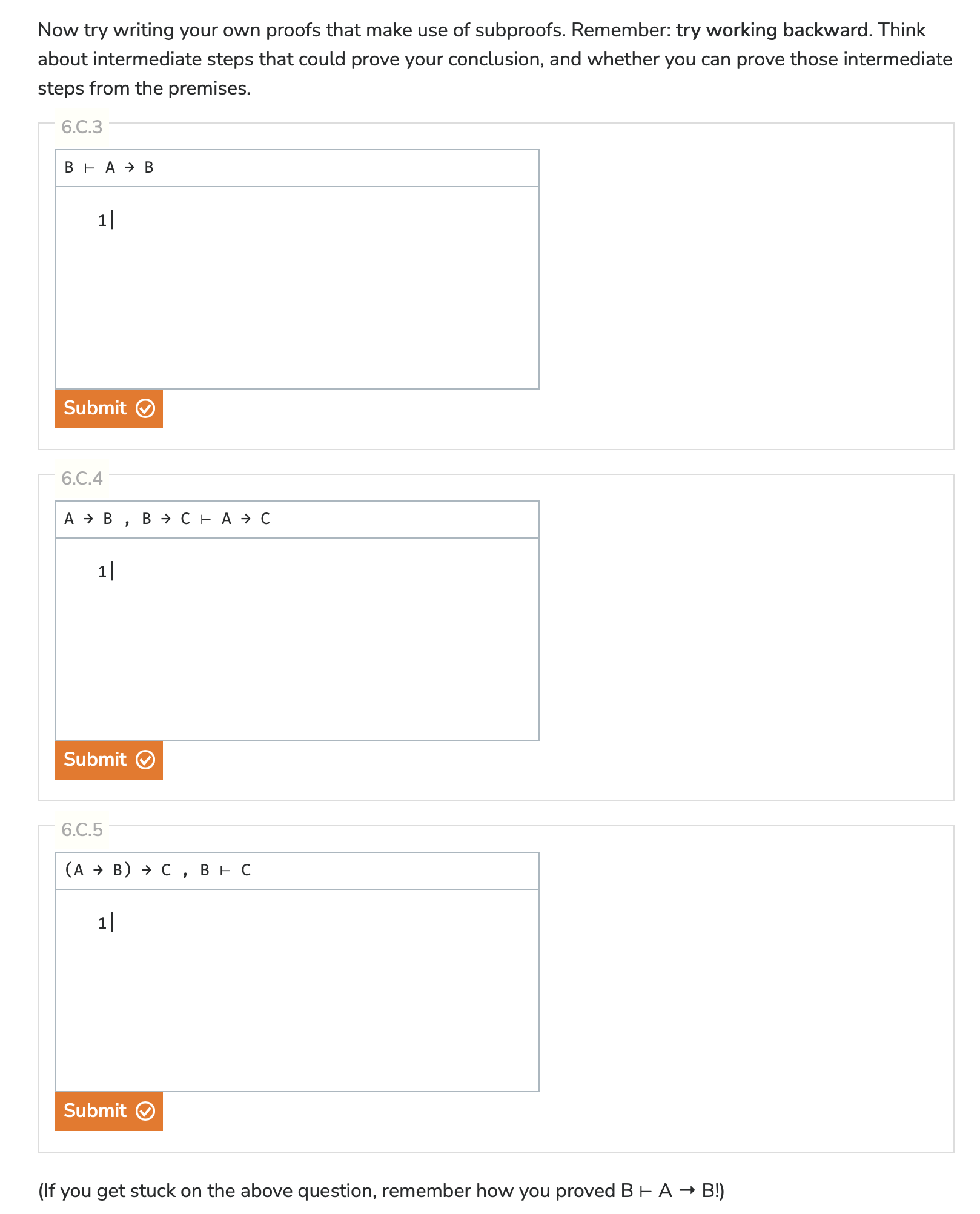 Now try writing your own proofs that make use of | Chegg.com