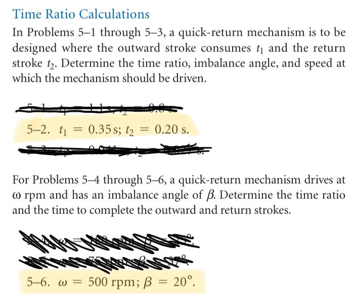 Solved Time Ratio Calculations In Problems 5-1 through 5-3, | Chegg.com