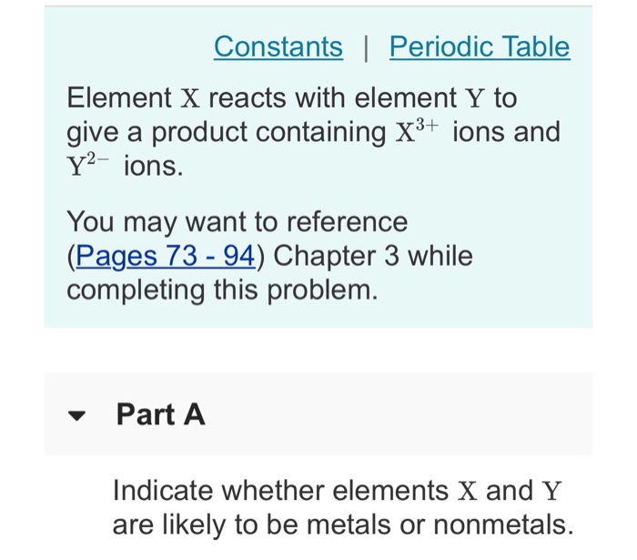 Solved Constants | Periodic Table Element X reacts with | Chegg.com Solved Constants | Periodic Table Element X reacts with | Chegg.com