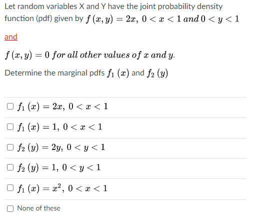 Solved Let random variables X and Y have the joint | Chegg.com