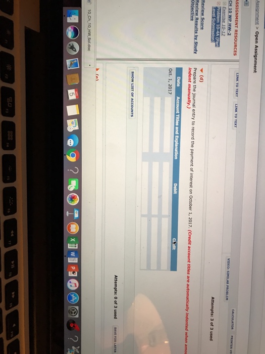Solved nment CALCULATOR Problem 10-4A (Part Level | Chegg.com