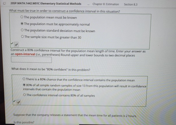Solved 205P.MATH.1442 W010 Elementary Statistical Methods | Chegg.com