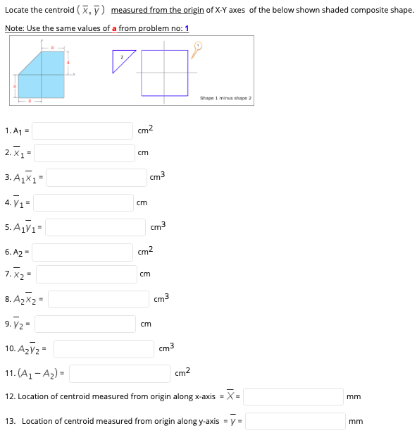 Solved Locate the centroid (,7) measured from the origin of | Chegg.com