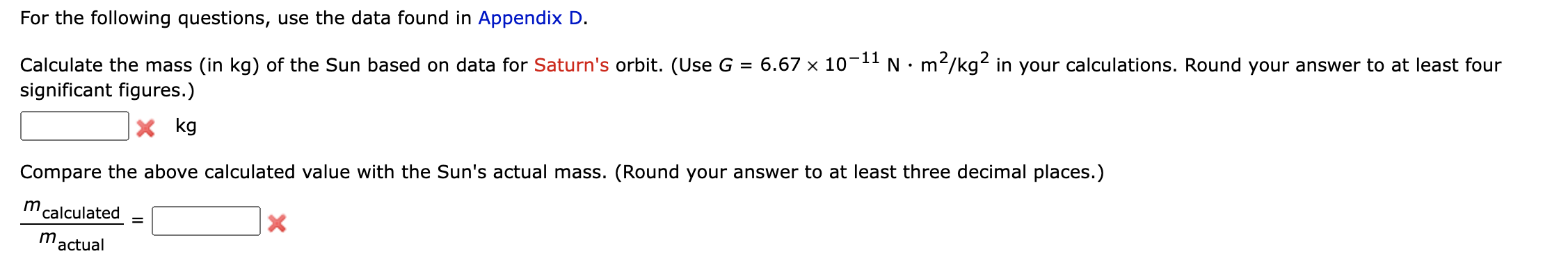 Solved APPENDIX D |For the following questions, use the data | Chegg.com