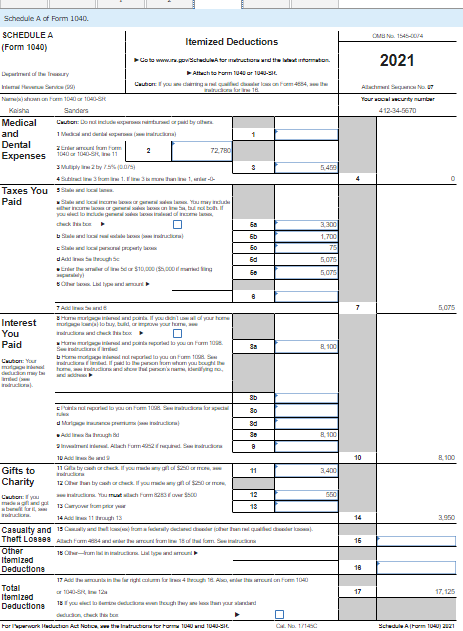 Solved Keisha Sanders, a divorced single taxpayer and | Chegg.com