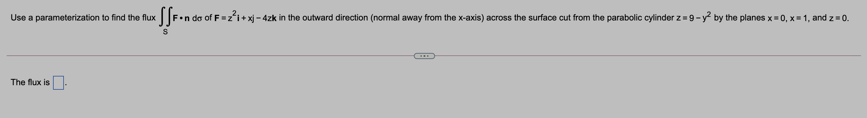 Solved Use a parameterization to find the flux S SF-n do of | Chegg.com