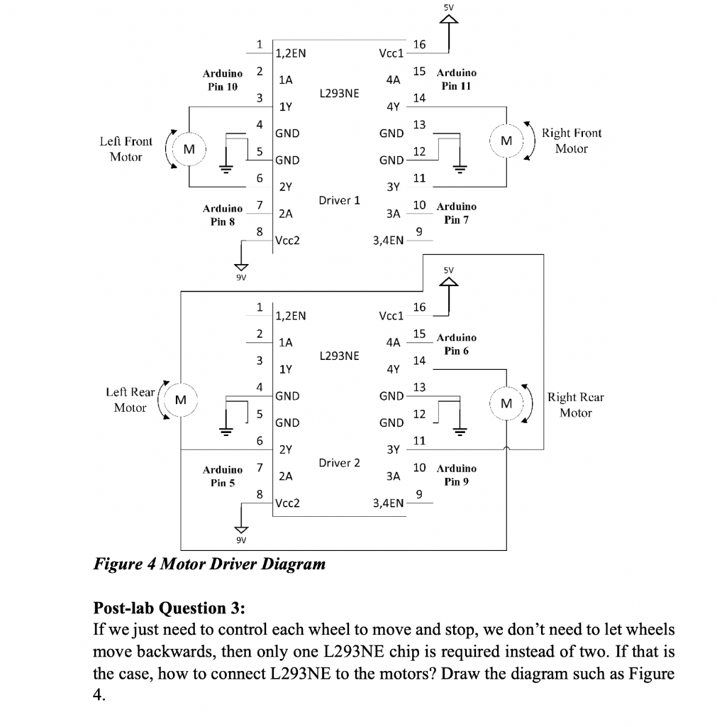 SV 16 15 Arduino 14 1,2EN Vcc1 4A 4Y GND GND 3Y ЗА | Chegg.com