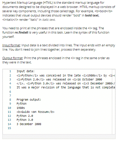 Solved Hypertext Markup Language (HTML) is the standard | Chegg.com