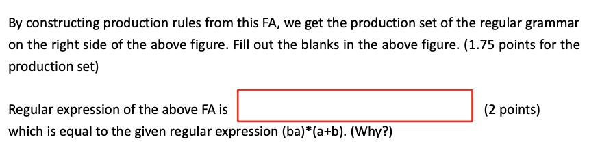 Solved (12 points) Given the following regular expression | Chegg.com
