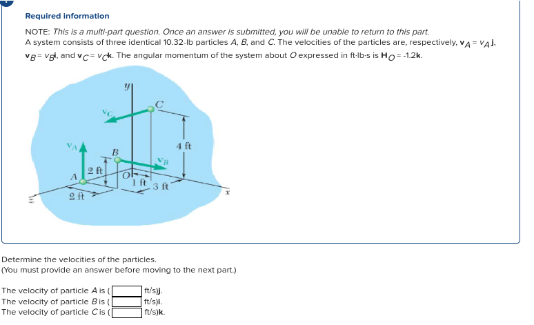 Solved B Determine The Angular Momentum Of The System