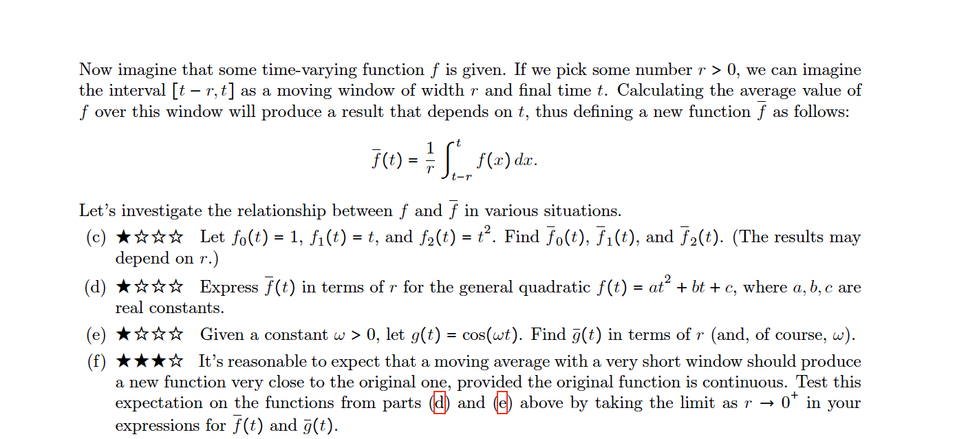 Solved Now imagine that some time-varying function f ﻿is | Chegg.com