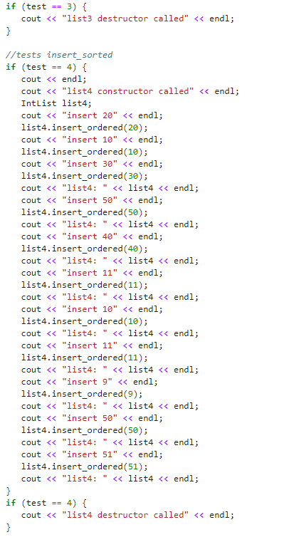 Solved IntList Lab Specifications You are required to come | Chegg.com