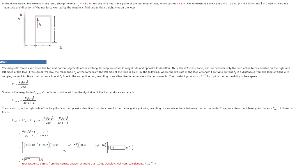 Solved magnitude and direction of the net force exerted by | Chegg.com