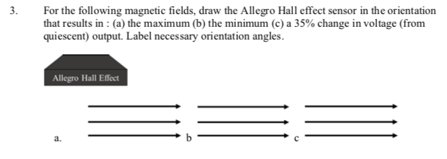 Solved 3. For the following magnetic fields, draw the | Chegg.com