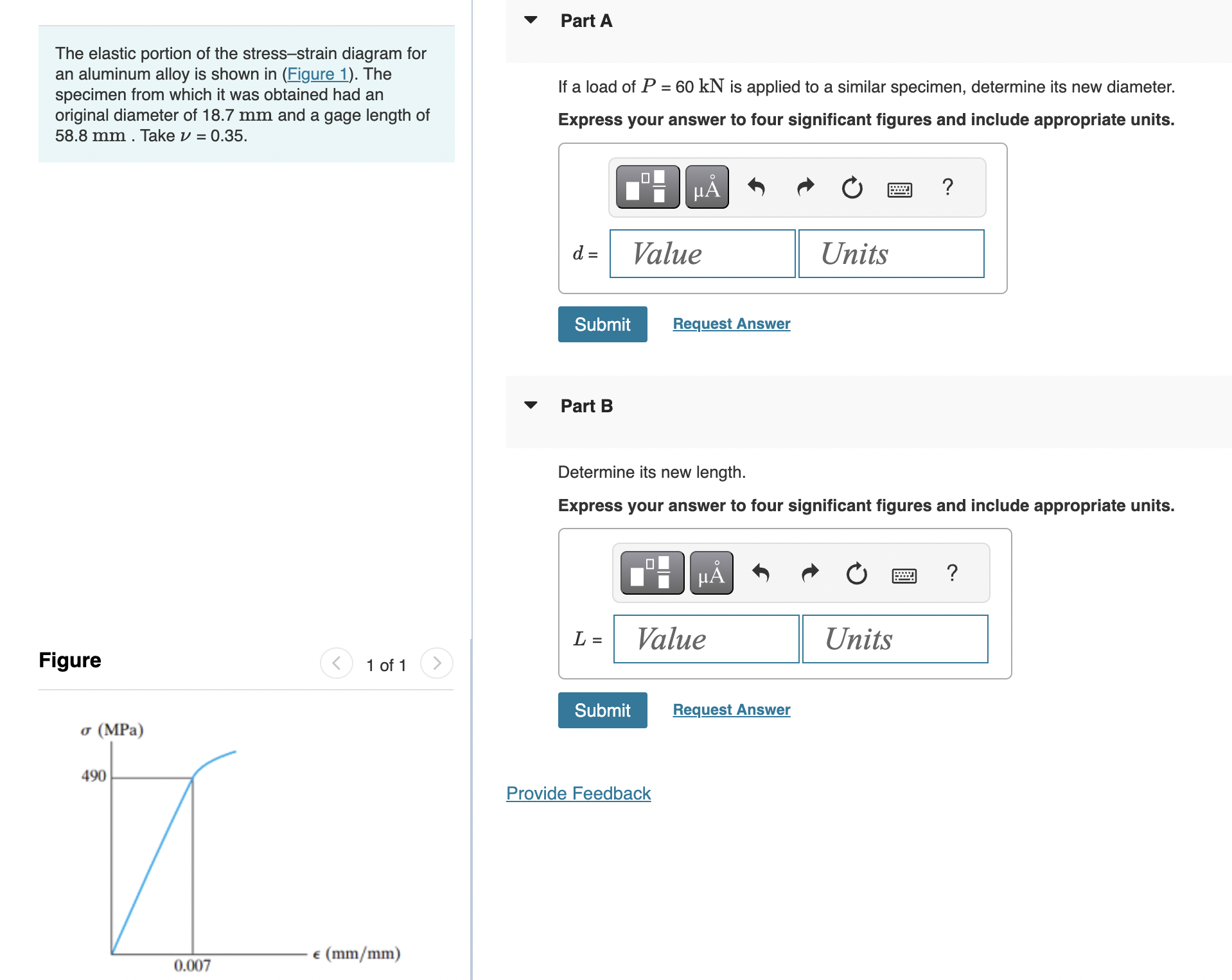Solved PLEASE HELP ASAP!!! Part AThe elastic portion of the | Chegg.com