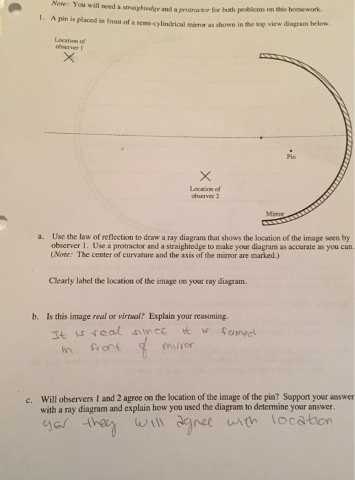 Solved You Will need a straightedge and a protractor for | Chegg.com