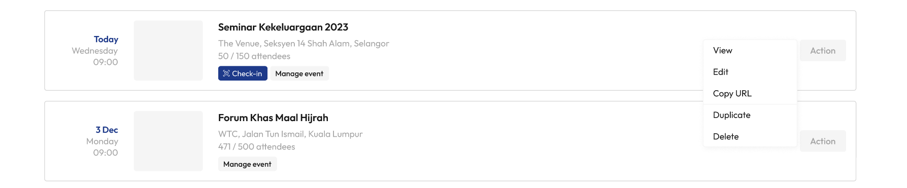 Solved Give react frontend code for the event list part only | Chegg.com