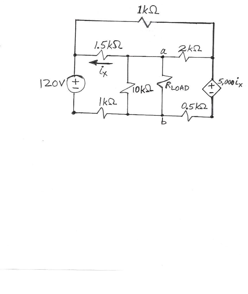 Solved Find the value of R(LOAD) in the given circuit for | Chegg.com