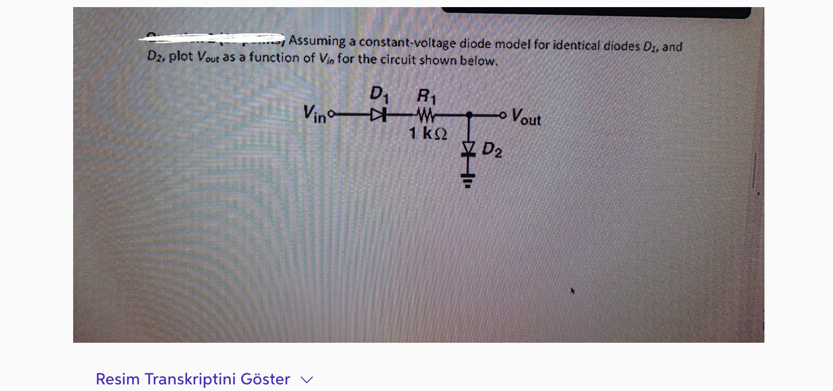 Solved Assuming a constant-voltage diode model for identical | Chegg.com