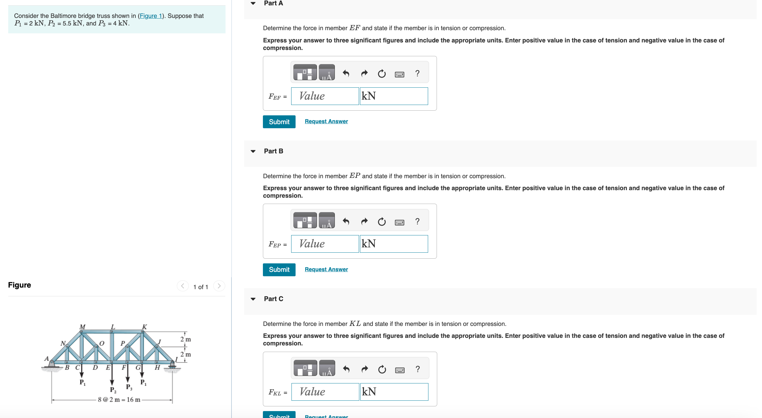 Solved Consider the Baltimore bridge truss shown in (Figure | Chegg.com