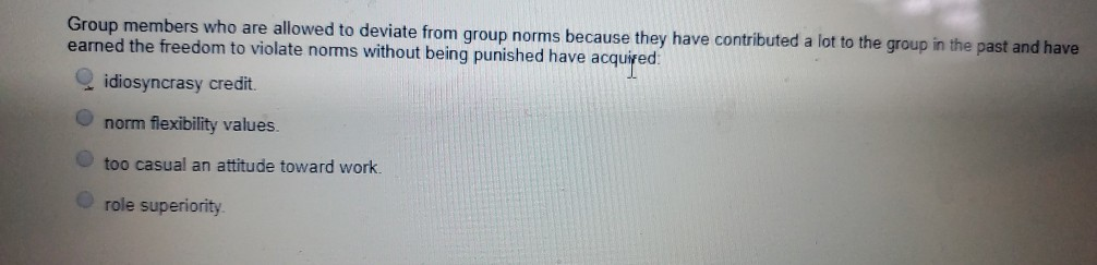 Solved Group members who are allowed to deviate from group | Chegg.com