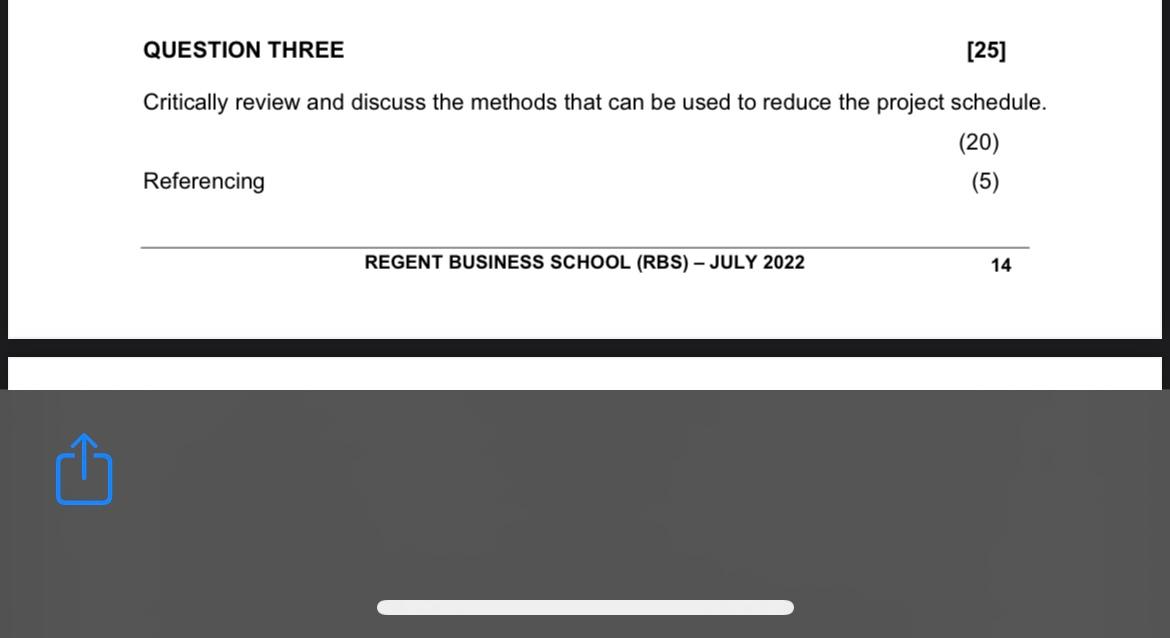 Solved QUESTION THREE [25] Critically review and discuss the | Chegg.com