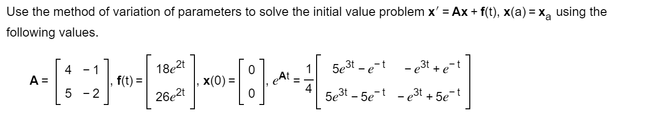Solved Question content area topPart 1Use the method of | Chegg.com