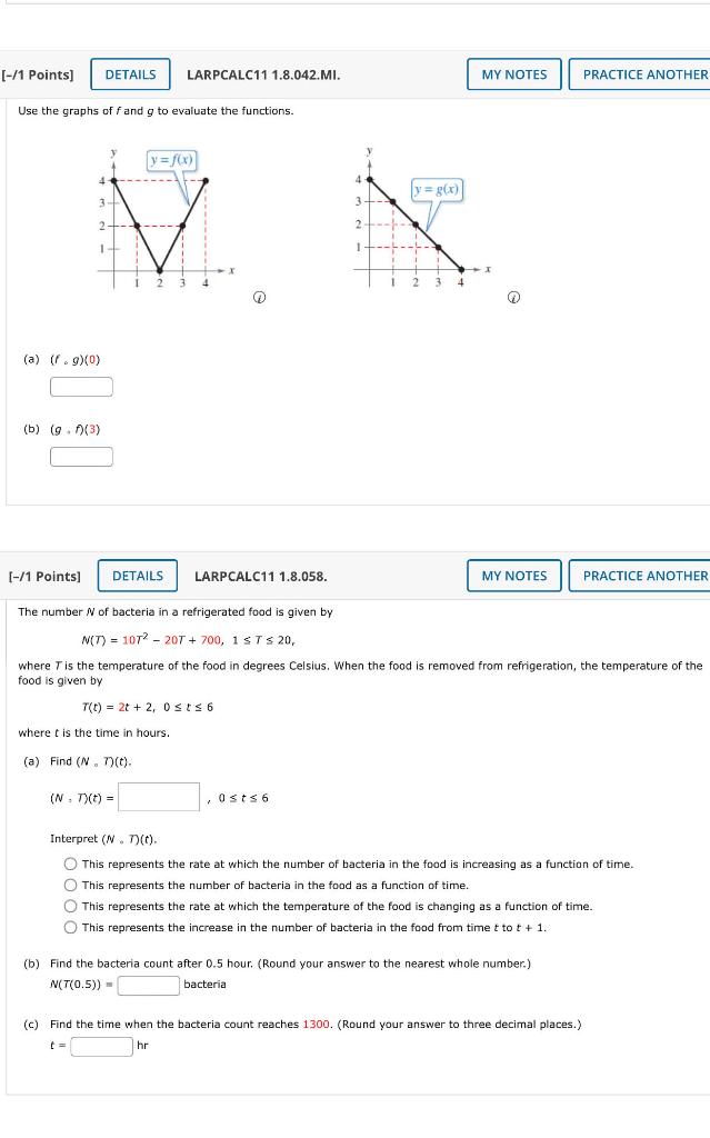 Solved Use the graphs of f and g to evaluate the functions. | Chegg.com