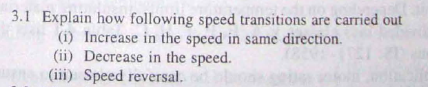 Solved Explain how following speed transitions are earned | Chegg.com