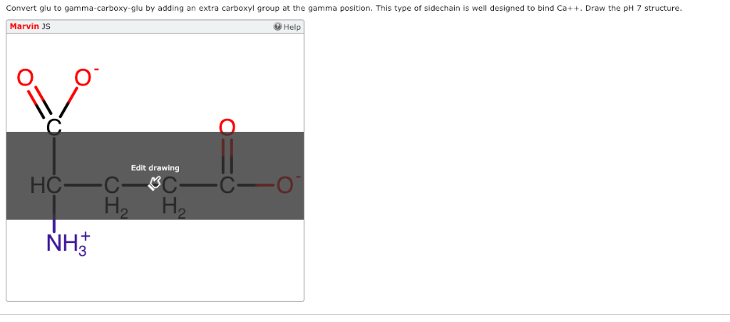 Solved Convert glu to gamma-carboxy-glu by adding an extra | Chegg.com