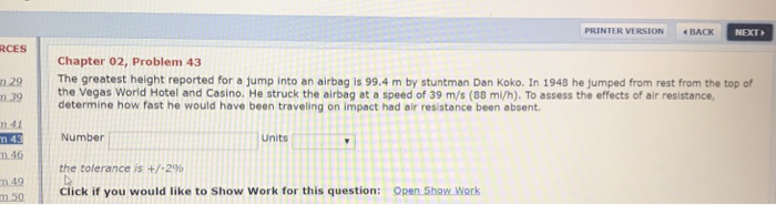 Solved PRIN TE R VERSION BACK NEXT RCES Chapter 02, Problem | Chegg.com