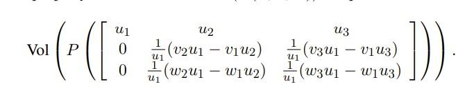 Solved We now show that Vol(P(u1, u2, u3)) is the absolute | Chegg.com Solved We now show that Vol(P(u1, u2, u3)) is the absolute | Chegg.com