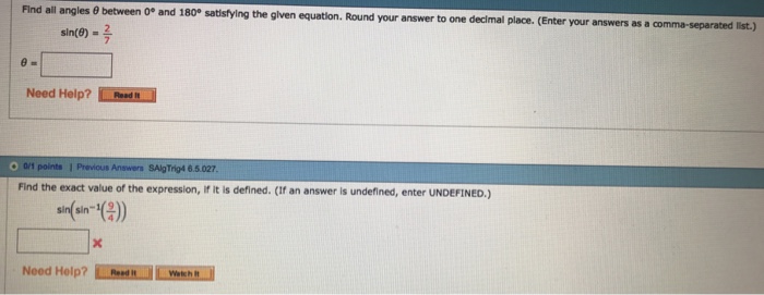 Solved Find all angles theta between 0 degree and 180 degree | Chegg.com